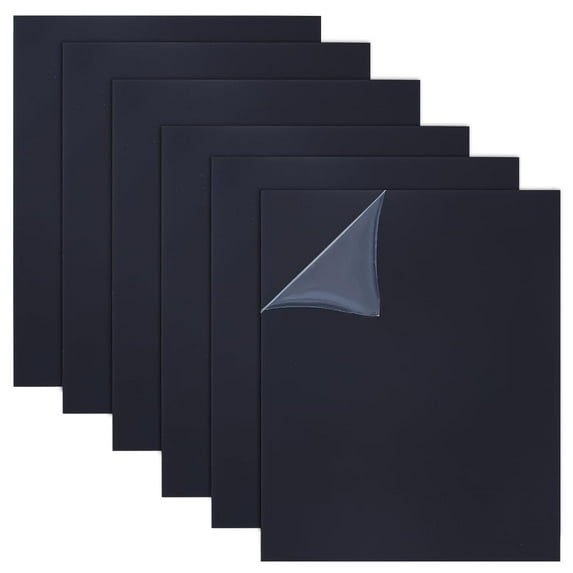 24 Sheets Black Plastic Sheet 7.9x7.9 inch Plastic Plates 0.5mm Thick ...