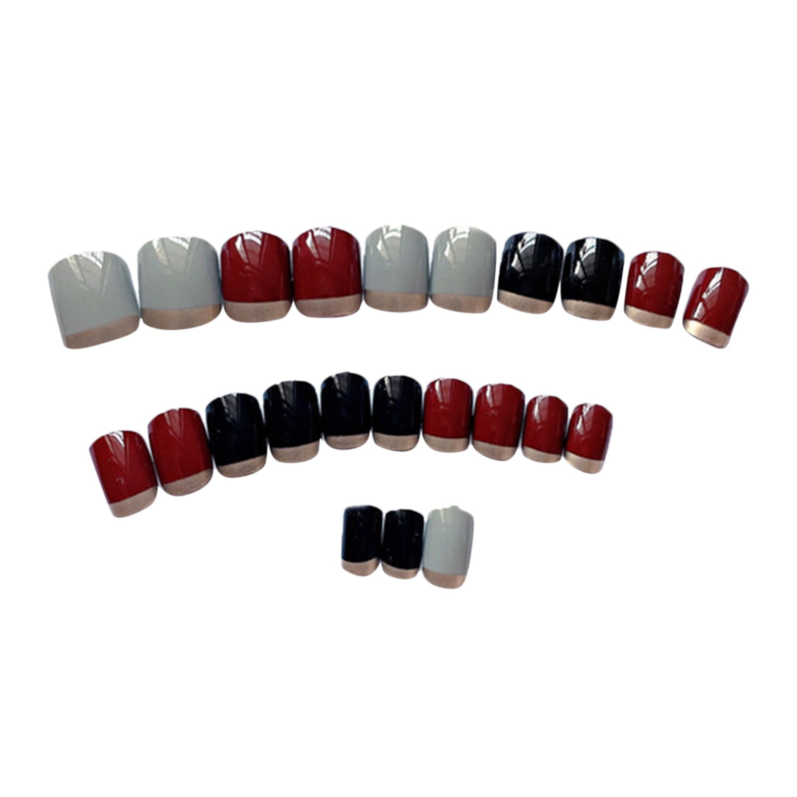 24 Sheets Full Wrap Nail Stickers Art 3D Mixed Pattern Nail Self ...