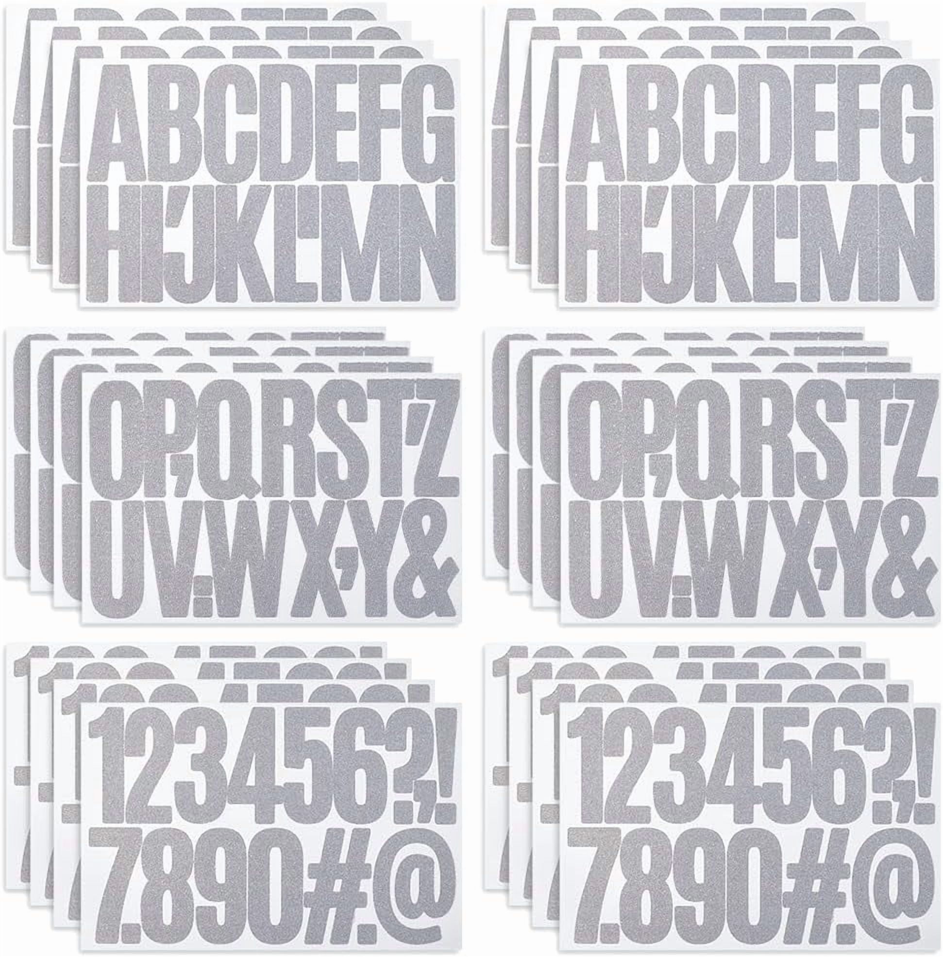 24 Sheets Large Glitter Alphabet Stickers Stick on Letters 3 Inch ...