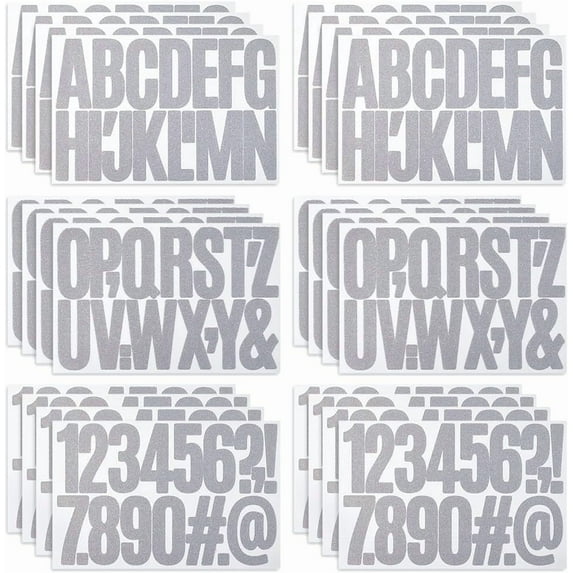 24 Sheets Large Glitter Alphabet Stickers Stick on Letters 3 Inch ...