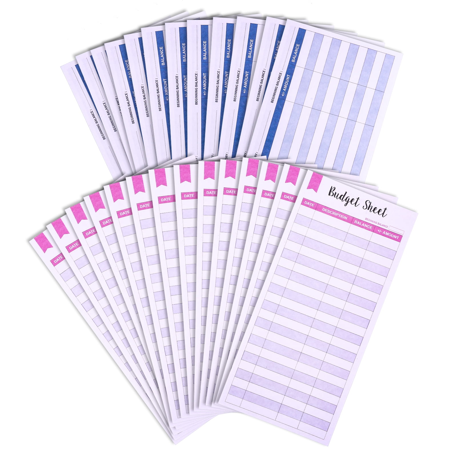 24 Sheets Monthly Planner Book Bills Budget Card Notebook Expense ...