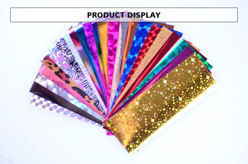24 Sheets Nail Art Foils Laser Shinning Mixed Beauty Transfer Tips ...