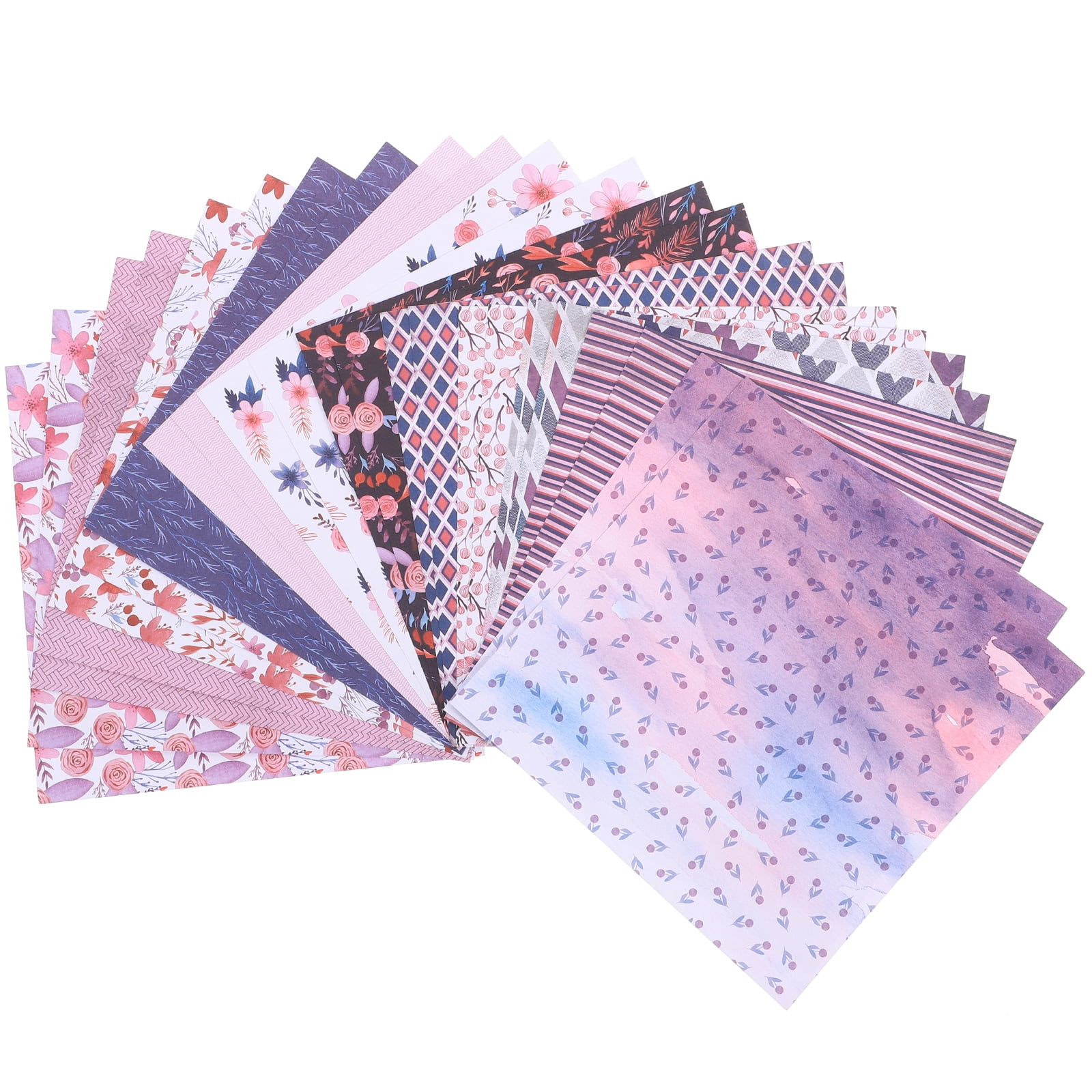 24 Sheets Pocket Base Paper Scrapbook Supplies Hand Account Decorative ...