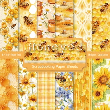 SunWMart Handmade Scrapbook Craft Paper A5 Size 16 Sheets Special ...