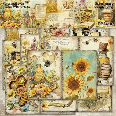 SunWMart Scrapbook Paper Pack A5 Size 16 Sheets Craft Paper Single ...