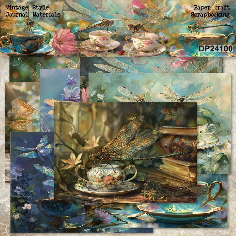 24 Sheets Scrapbook Paper, A5 Colored Origami Decoupage Paper Pad Pack ...