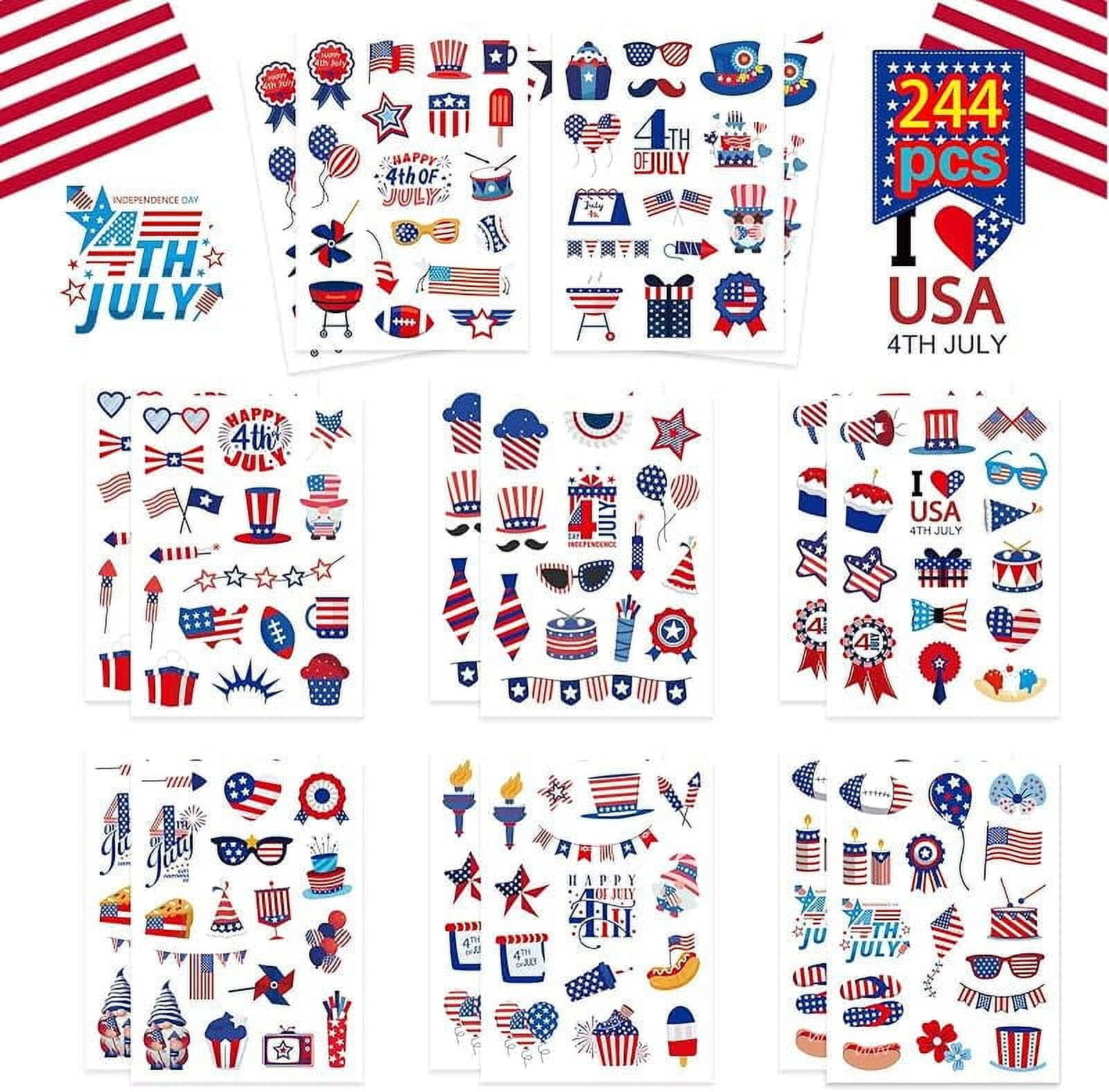 24 Sheets Space Themed Sticker Set - 8 Planets, Astronauts, Spaceships ...