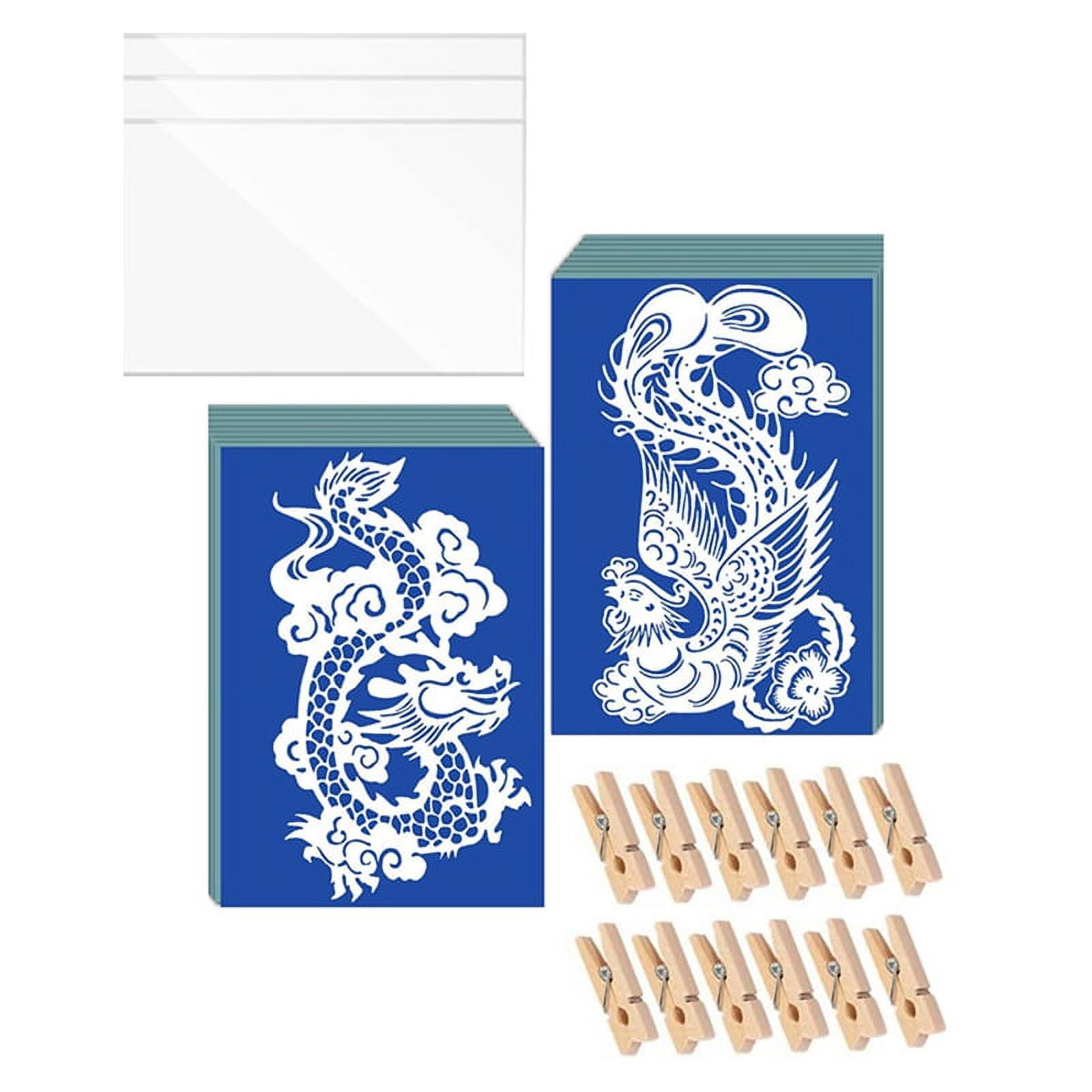 24 Sheets Sun Print Paper A5 Solar Drawing Paper Nature Printing Paper ...