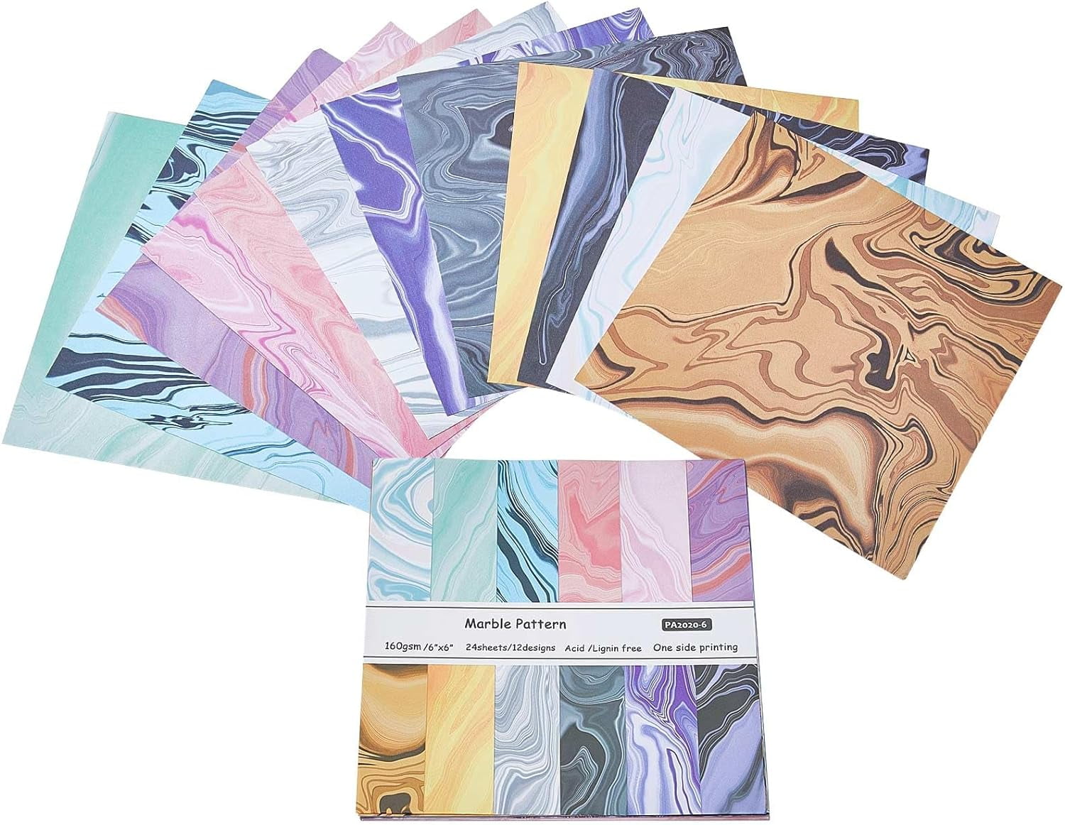 24 Sheets Vintage Floral Scrapbook Paper Pad Flower 12 Style Single ...