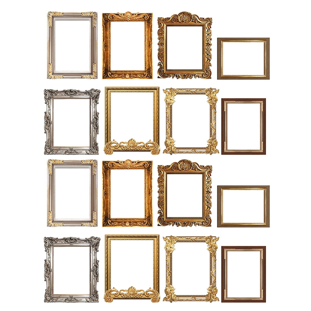 24 Sheets Vintage Photo Frames Wall Stickers Family Picture Frame Wall ...