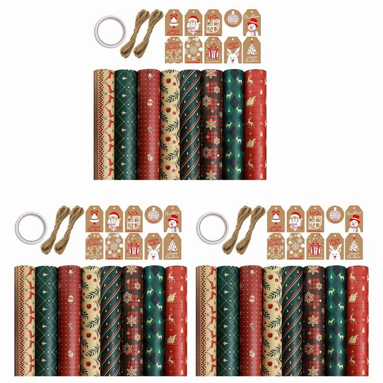 24 Sheets ,for Christmas Birthday Wrapping Paper Gift Wrap Papers ...