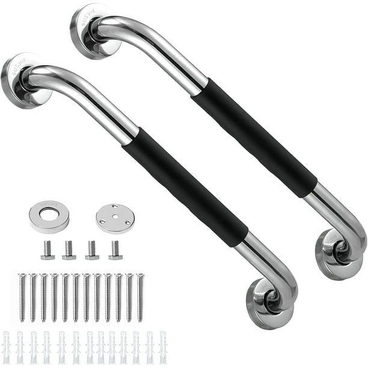 24" Shower Grab Bar Stainless Steel Bathroom Grab Bar Shower Handle ...