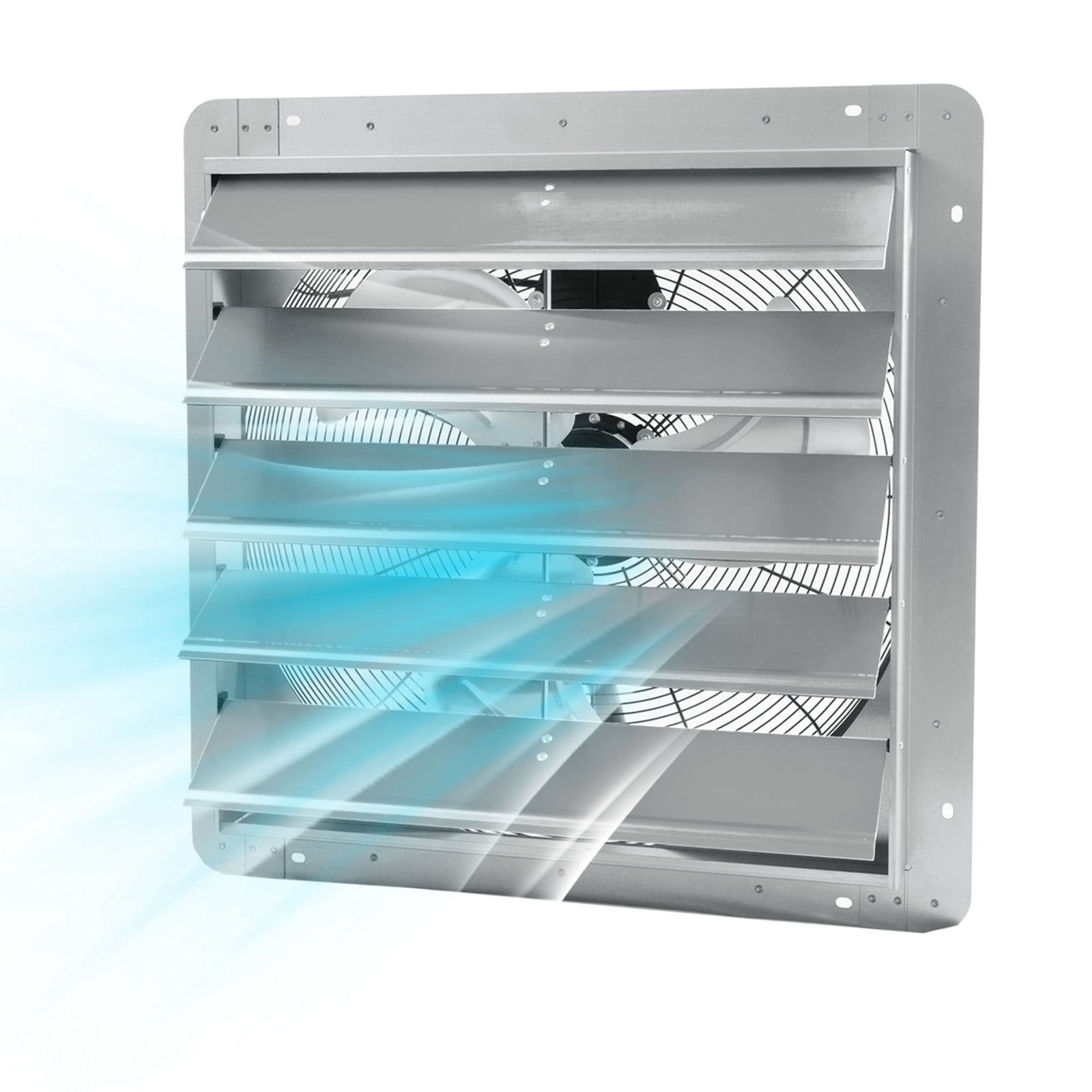 24 In Shutter Exhaust Fan, Wall Mounted Shutter Exhaust Fan Aluminum ...