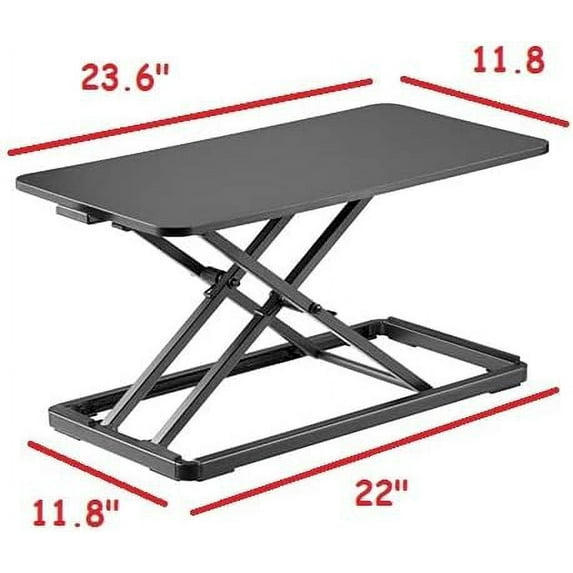 24" Sit-Stand Desk Riser – Ultra Slim Laptop, Keyboard & Mouse Stand ...