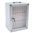24 Slots Cell Phone Storage Cabinet, Aluminum Alloy Desktop Cell Phones ...
