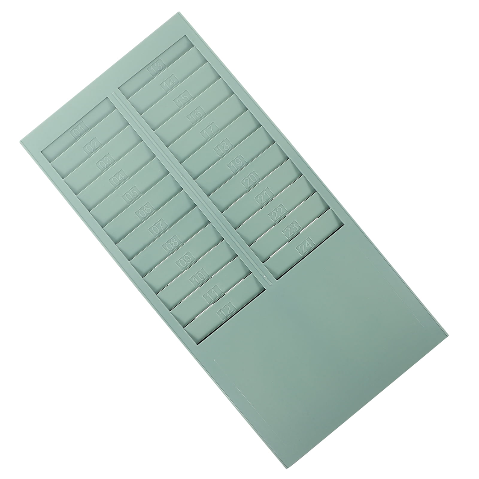 24 Slots Clock Show Rack Key Fob Wall Mounted Cards Holder Attendance ...