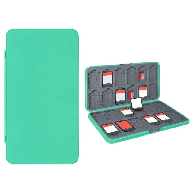 24 Slots Game Card Case Storage Box for Switchµ SD Cards,Games Holder ...