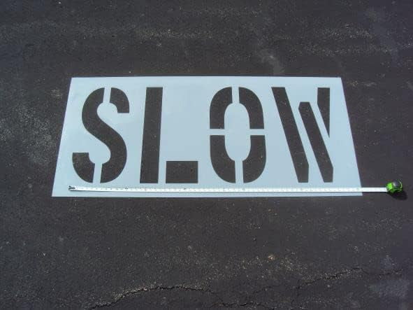 24" Slow Stencil - Actual 24" Tall Letters x 12" Wide. (1) Piece - 60 ...