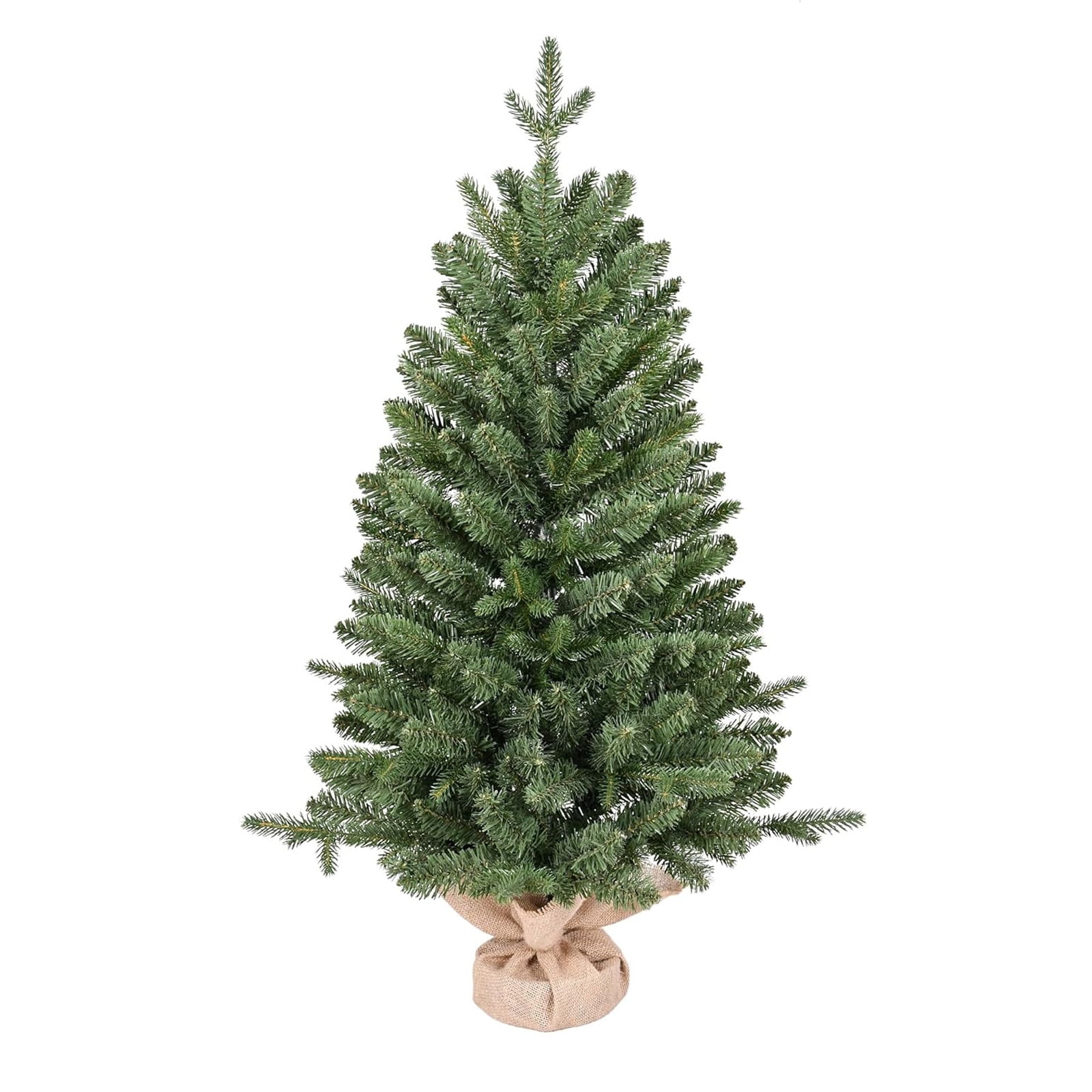 24” Small Christmas Tree - Tabletop Artificial Mini Tree with Plastic ...