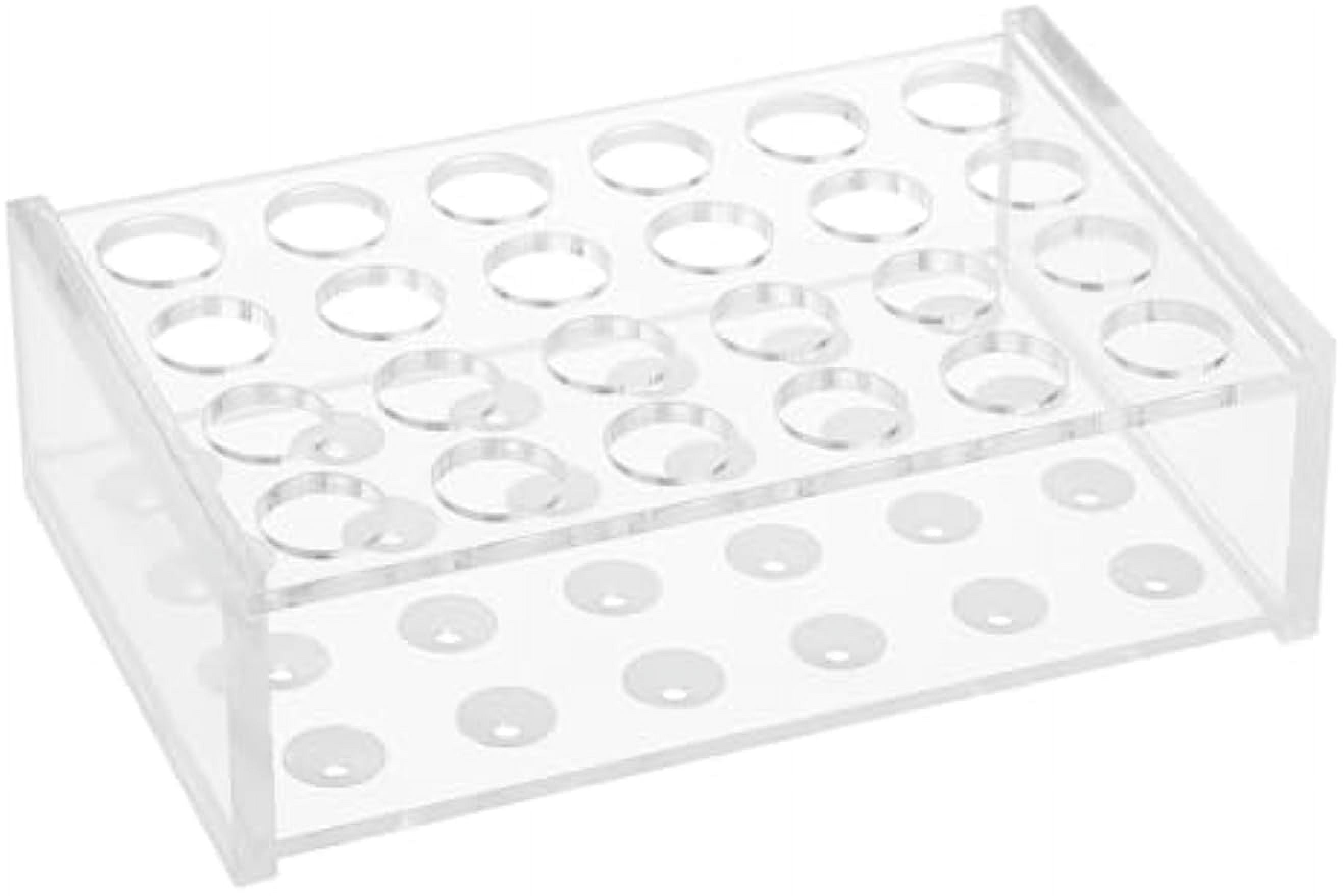 24 Sockets Acrylic Clear Test Tube Rack Transparent Acrylic Test Holder ...