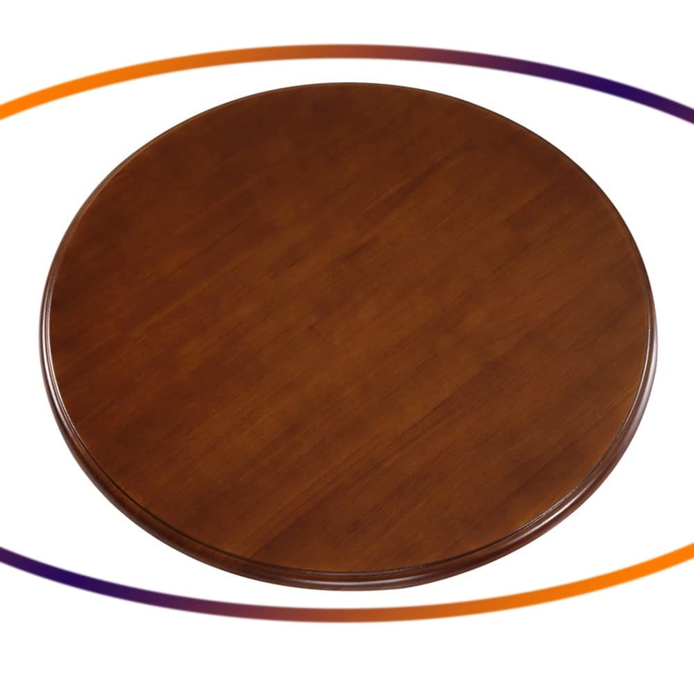 24" Solid Wood Lazy Susan Turntable - Large Round Rotating Serving Tray ...