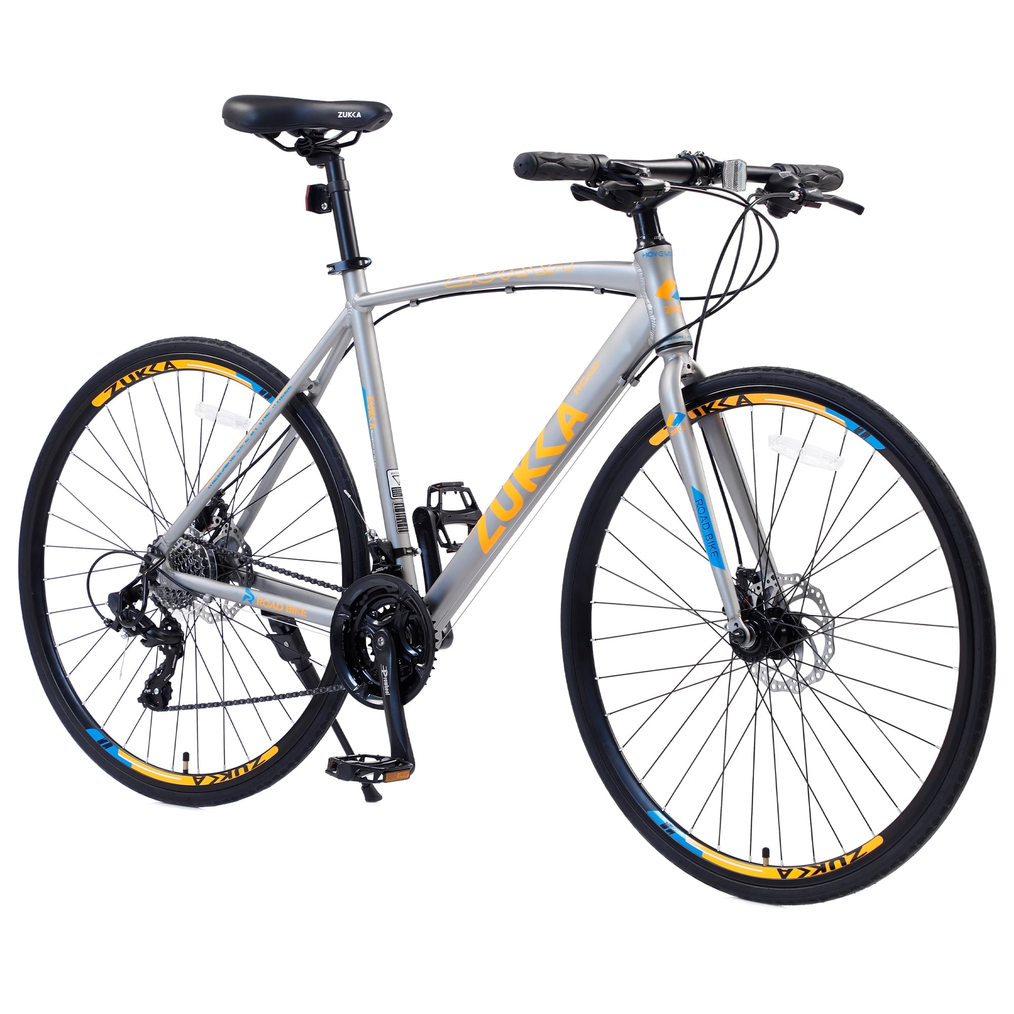 24 Speed Hybrid Bike, 700C Road Bike with Disc Brake, Comfortable City ...