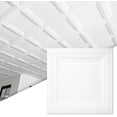 24- Square Drop Ceiling Tile 2ft x 2ft in White, PVC Ceiling Panel 24 x ...