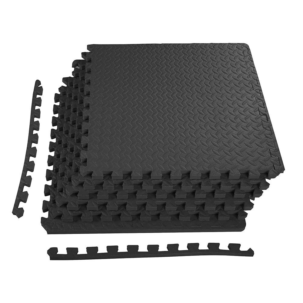 24 Square Foot Puzzle Exercise Mat with Foam Interlocking Tiles for ...
