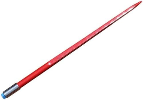 24" Square Hay Bale Spear 1350 lb Capacity 1 3/8" Wide w/nut and Sleeve ...