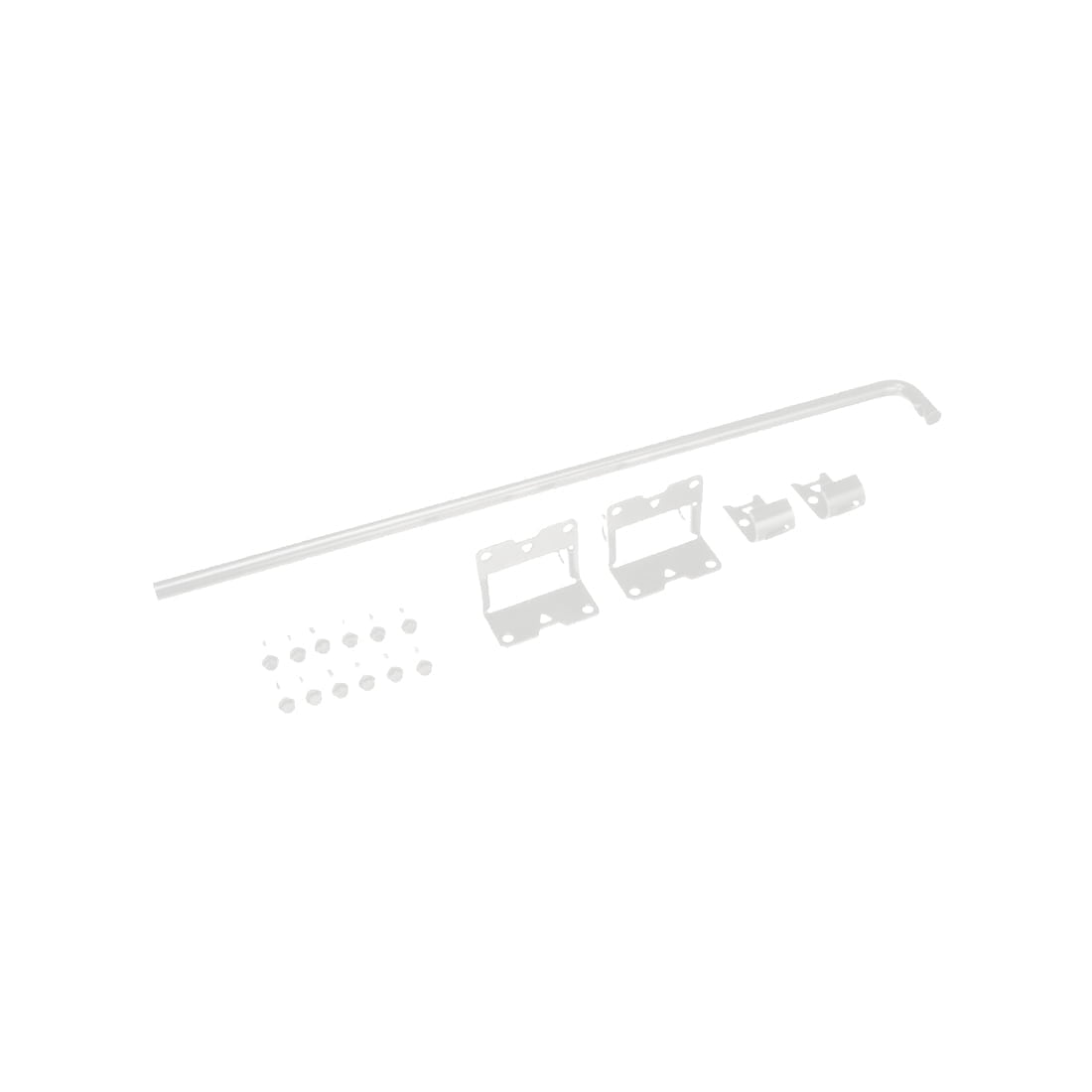 24" Stainless Steel Lockable Drop Rod in White for Vinyl/PVC Fences ...