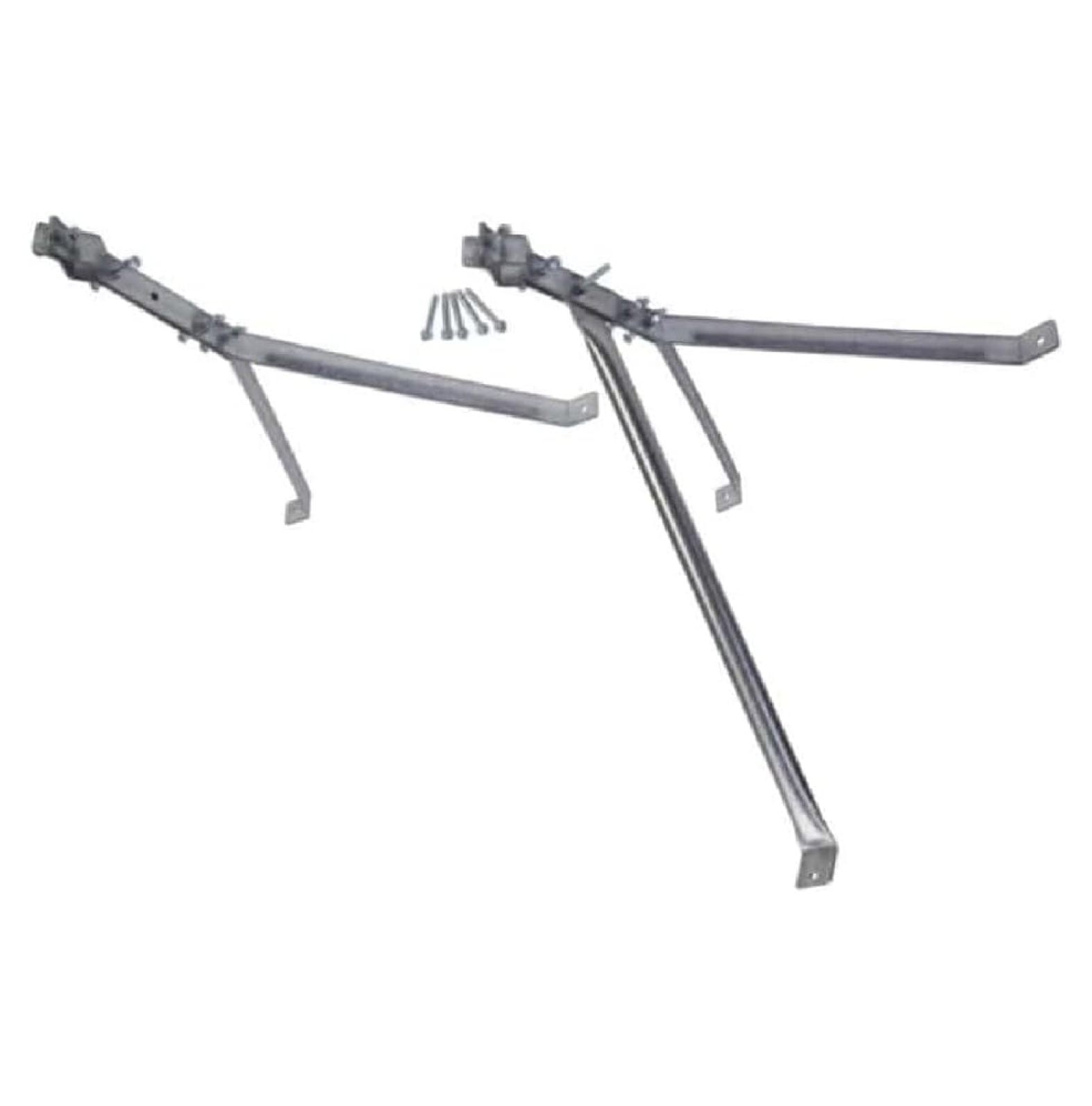 24" Stand Off Wall Mast Mount - Deluxe Y Style Extra 3rd Leg Support EZ ...