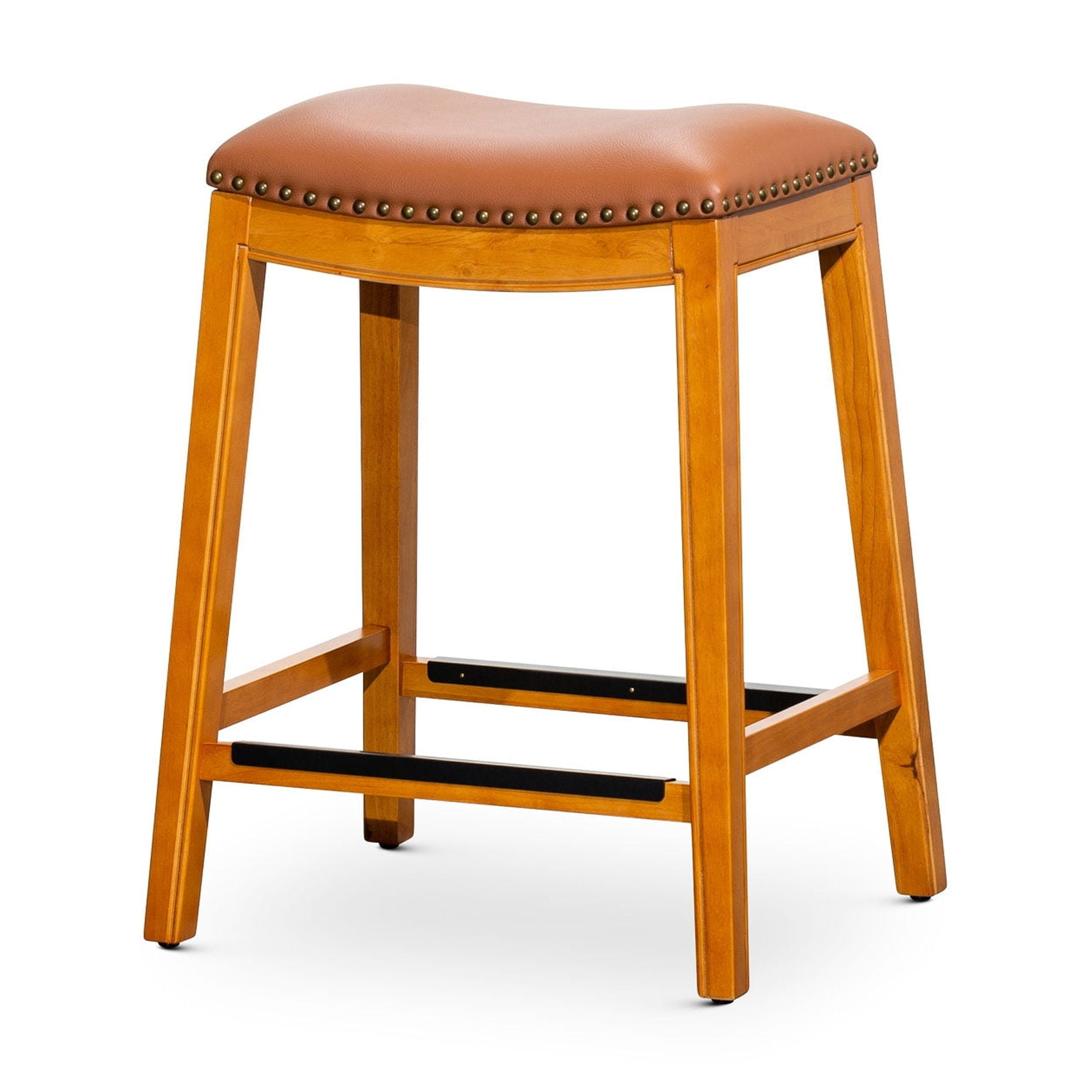 24" Stool | Kitchen and Dining Use, Elegant Look | Bonded Leather ...
