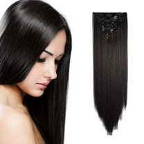 Onedor 24" Straight Full Head Kanekalon Futura Heat-Resistant Hair ...