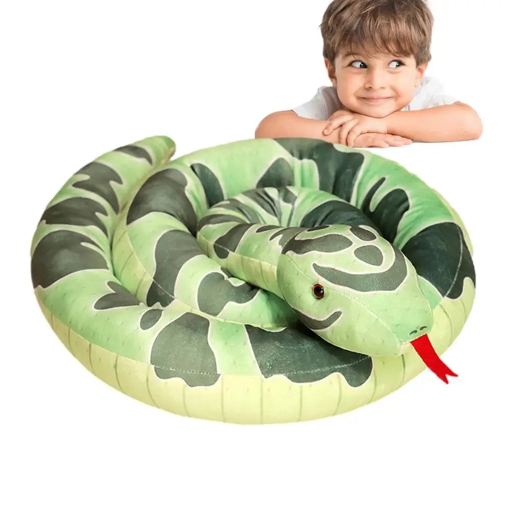 Realistic 75-Inch Stuffed Snake Plushie - Soft & Huggable Toy - Walmart.com