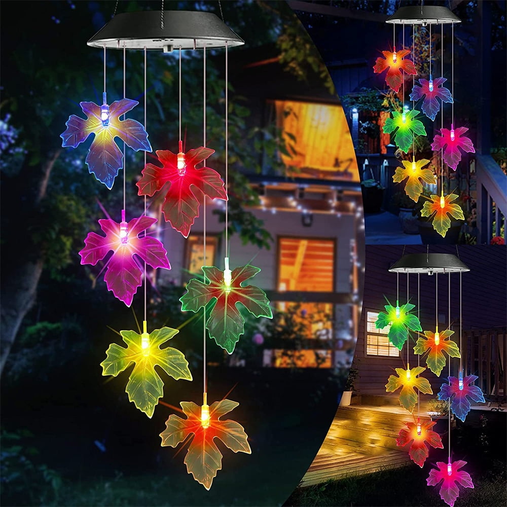 24 Styles Solar Wind Chime Color Changing Lights - Solar Wind Chime ...