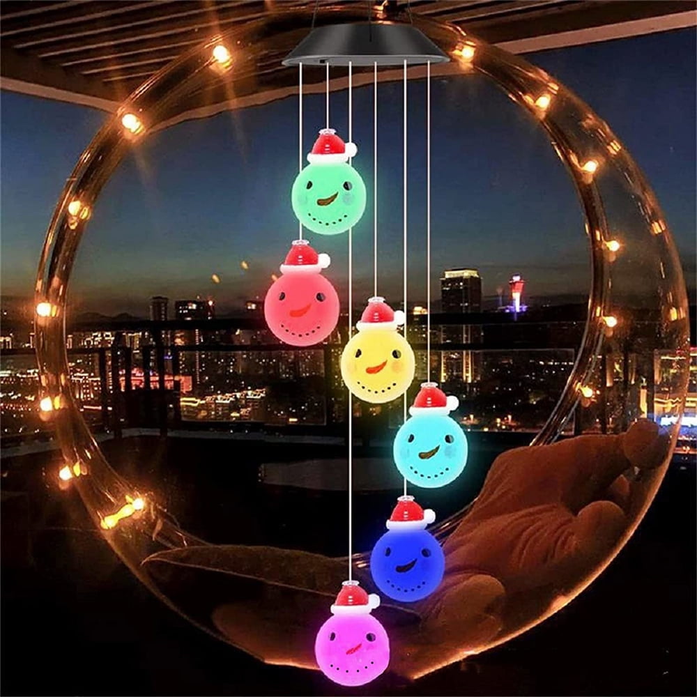 24 Styles Solar Wind Chime Color Changing Lights - Solar Wind Chime ...