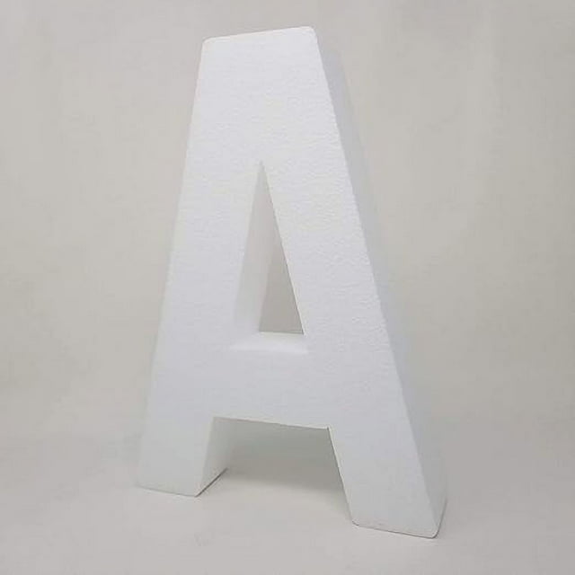 24" Styrofoam Free Standing Letters A-Z & Symbols - Letter M - Walmart.com