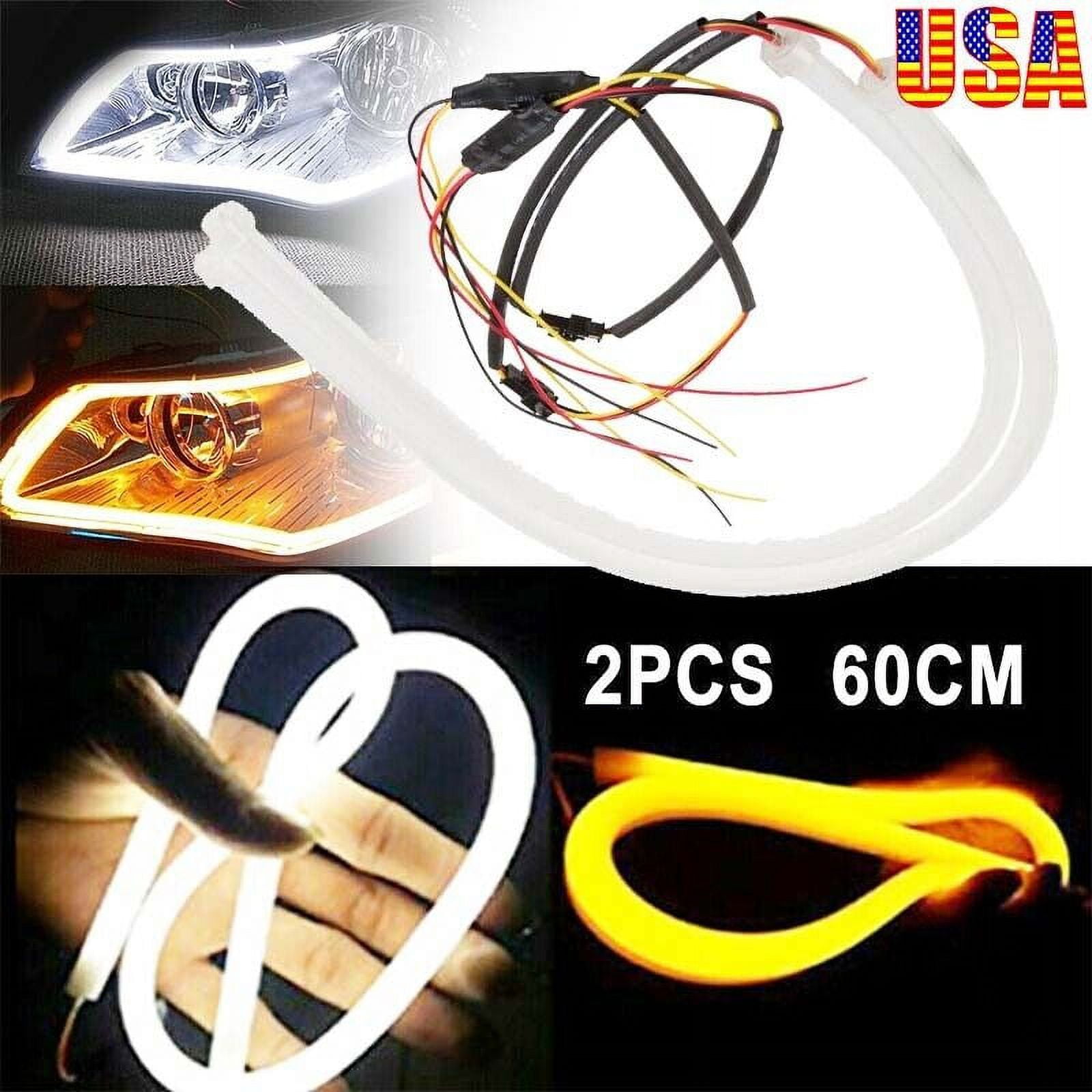 24'' Switchback Flexible LED Tube DRL Turn Signal Light Strip Kit For ...