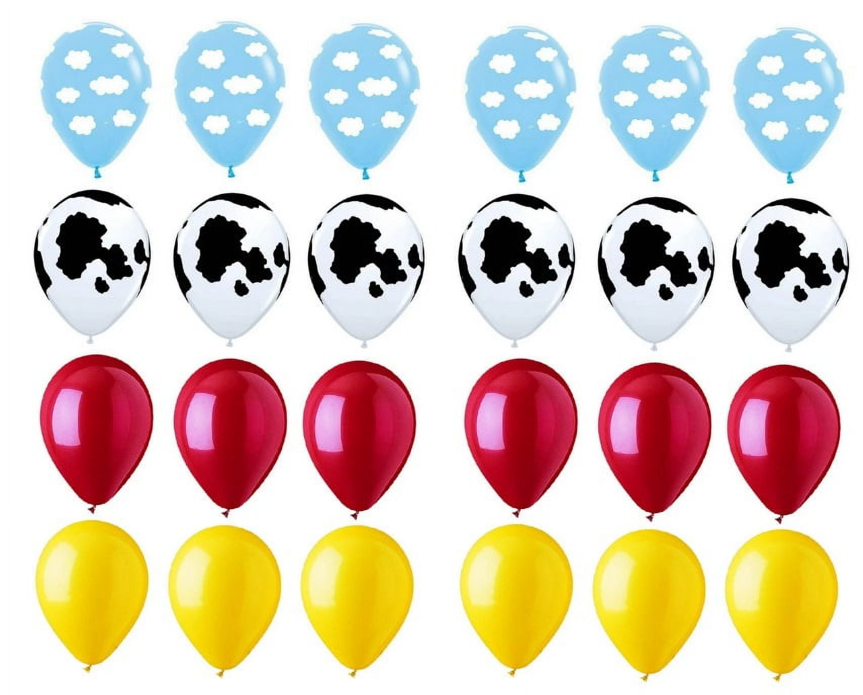 24 Toy Story Cow Cloud Printed 11" Latex Balloons Set Baby Shower ...