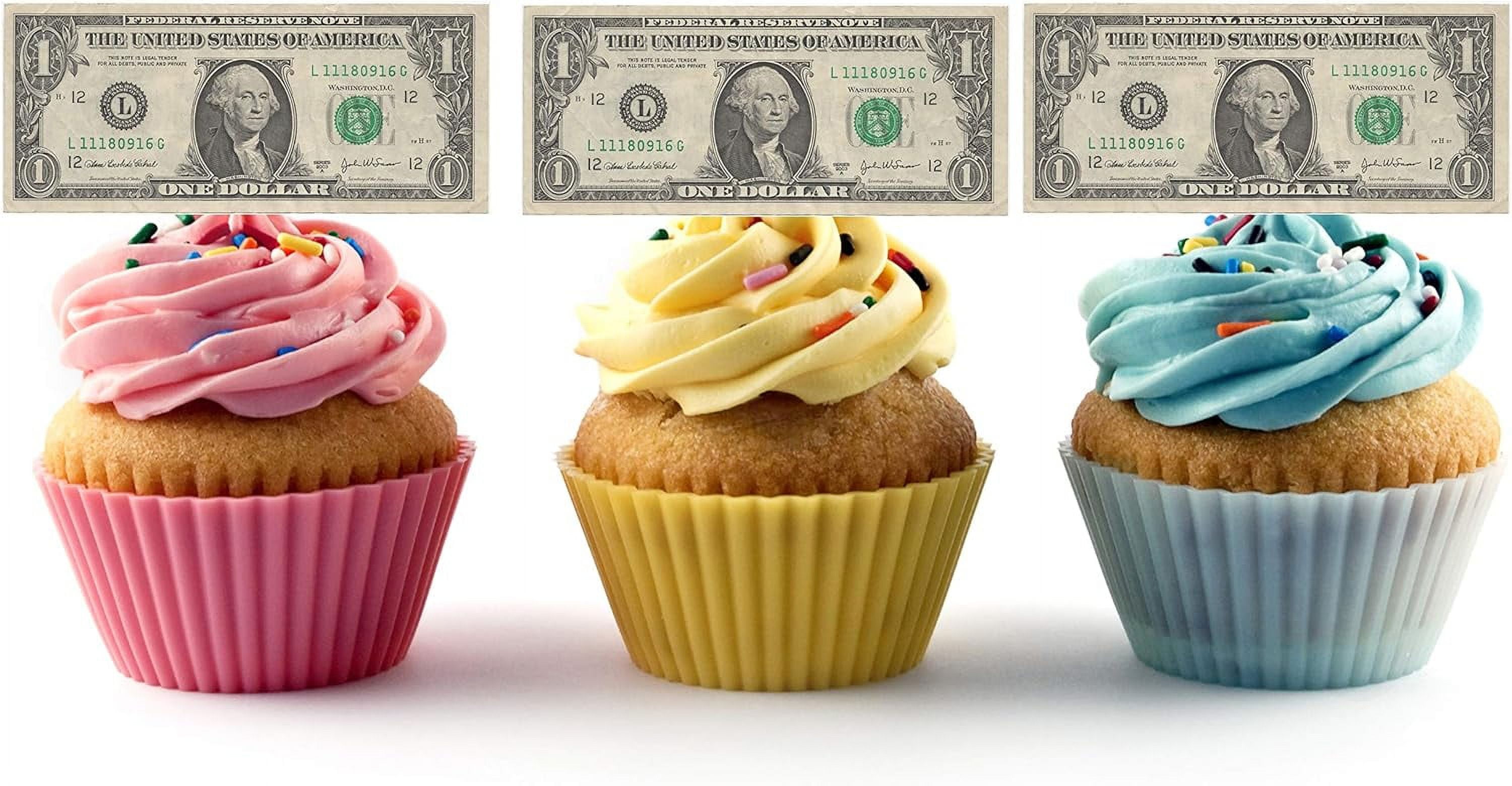 24 Uncut 1 Dollar Bill Edible Money Image Wafer Paper for Cake ...