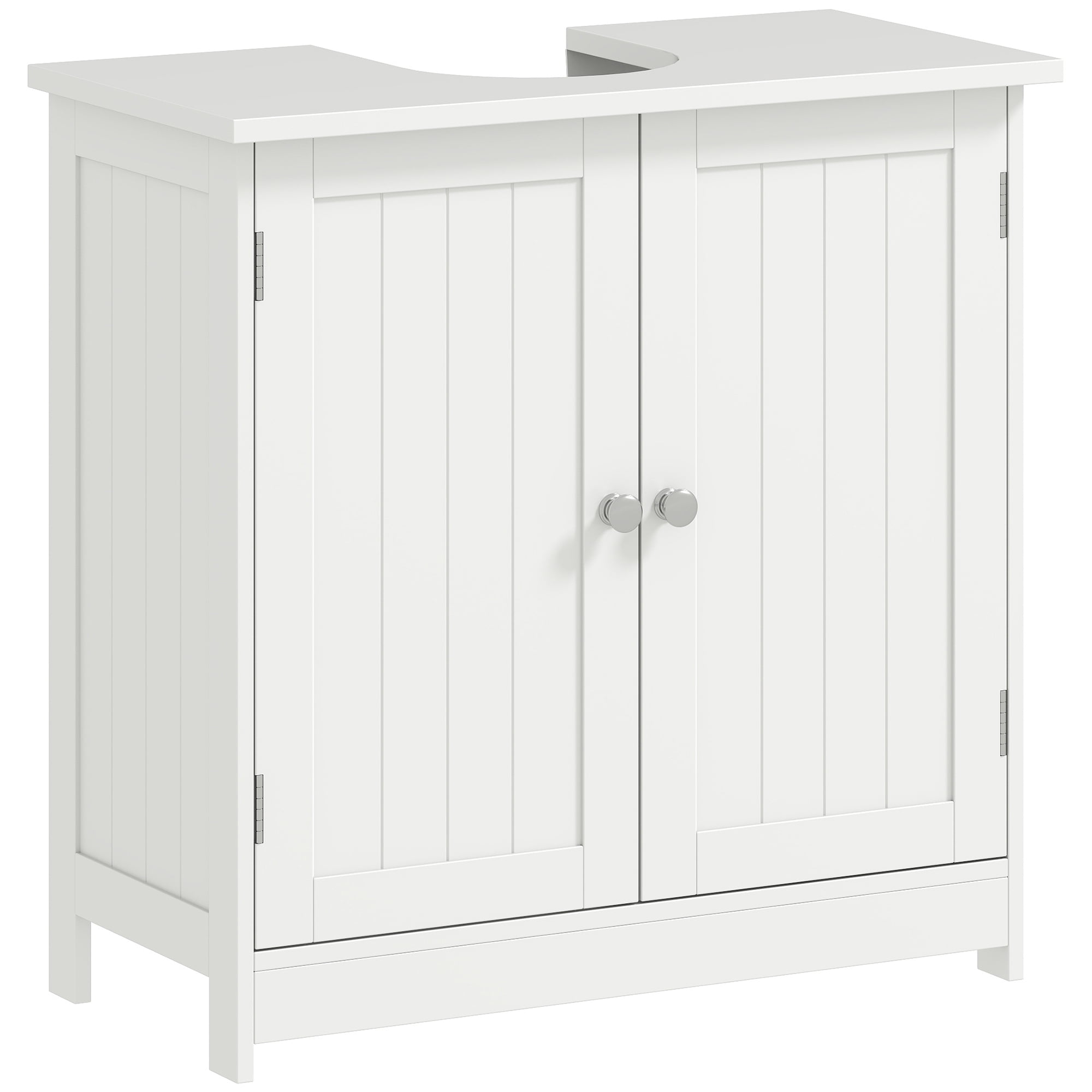 24" Under Sink Storage Cabinet with 2 Doors and Shelves, Pedestal Sink ...