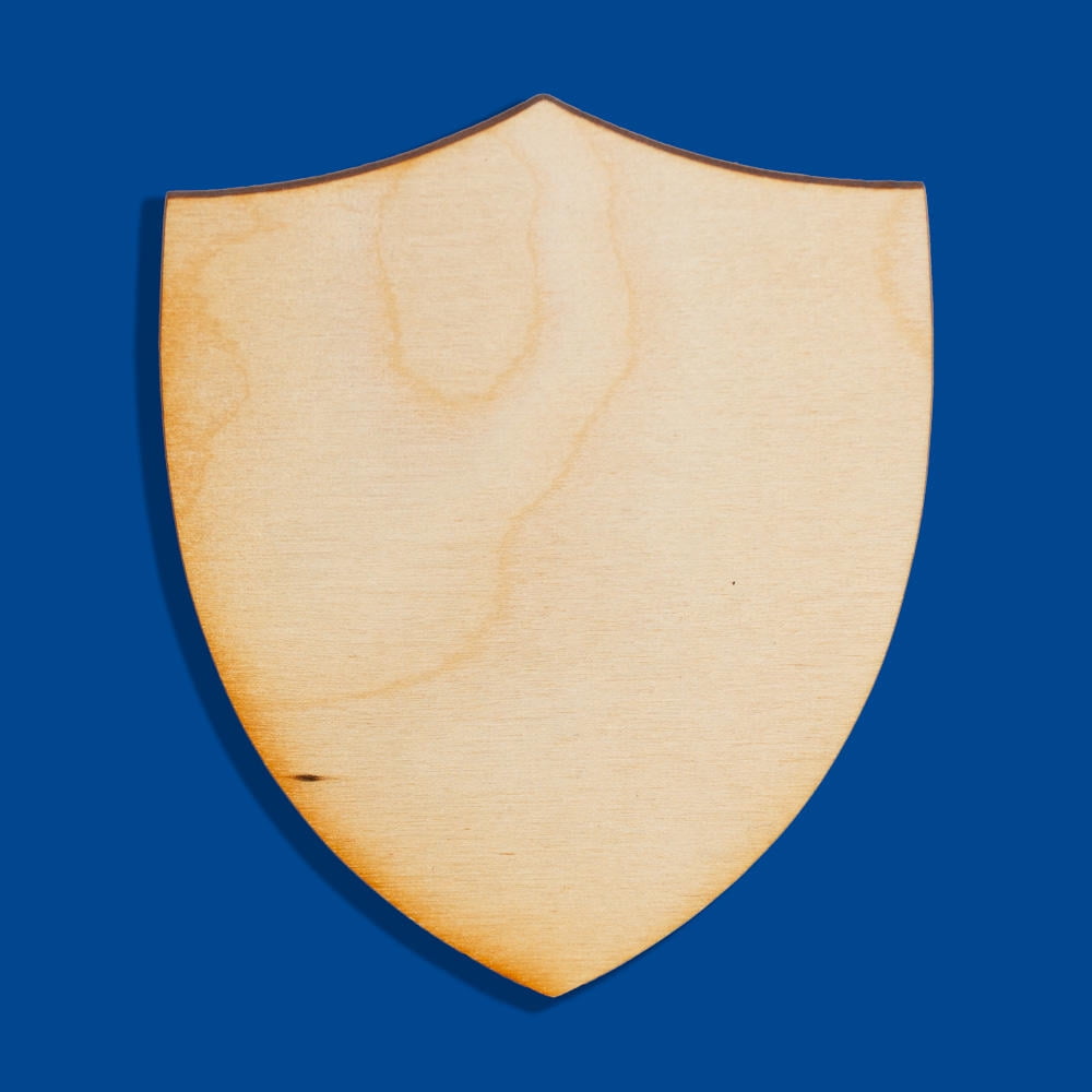 24 Unfinished Shield Wood Cutouts: Your Canvas for Adventure - Walmart.com
