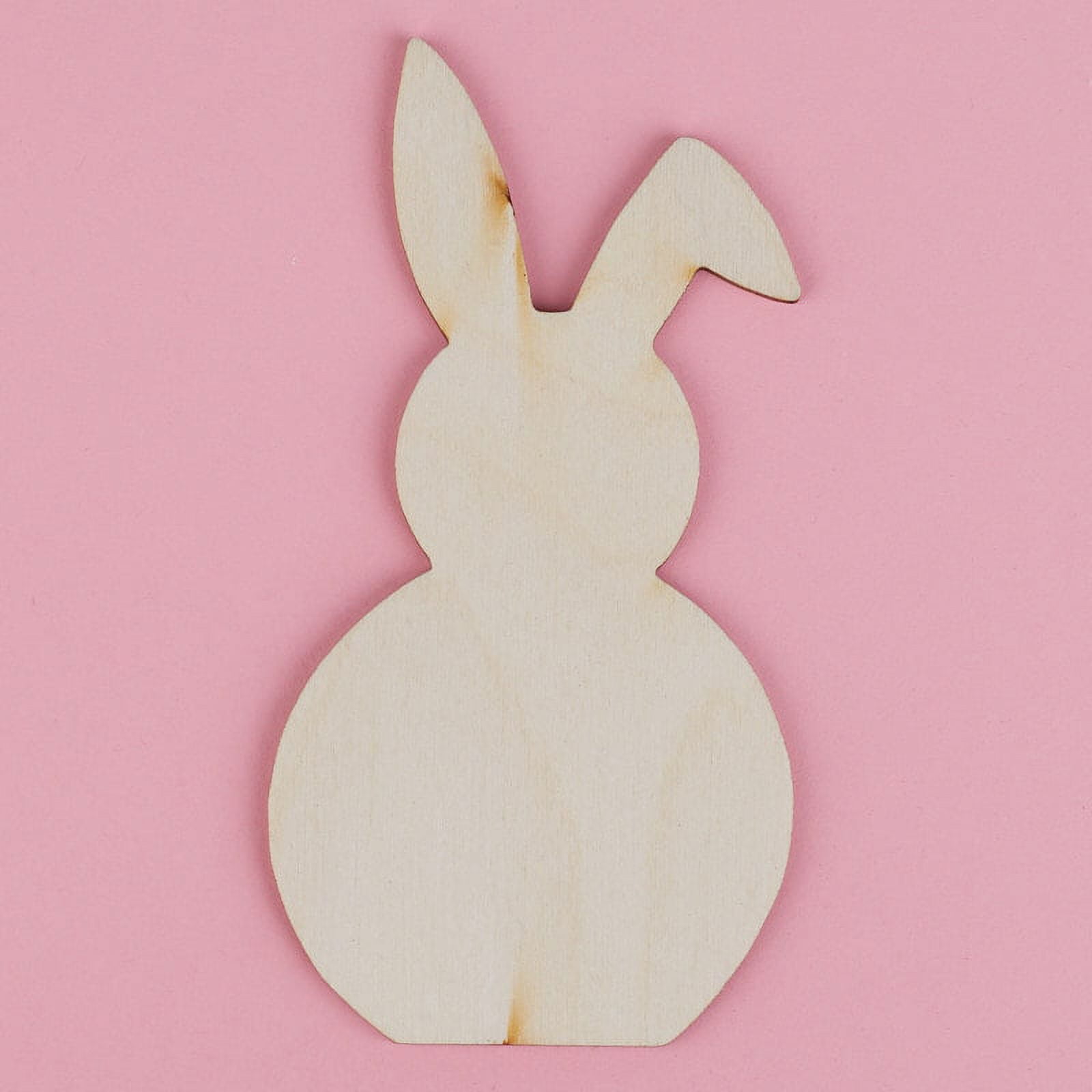 24 Unfinished Wood Floppy Ear Bunny Rabbit Cutouts - Your Creative ...