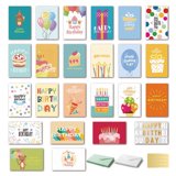 24 Unique Birthday Cards, Happy Birthday Cards Bulk With Envelopes and ...