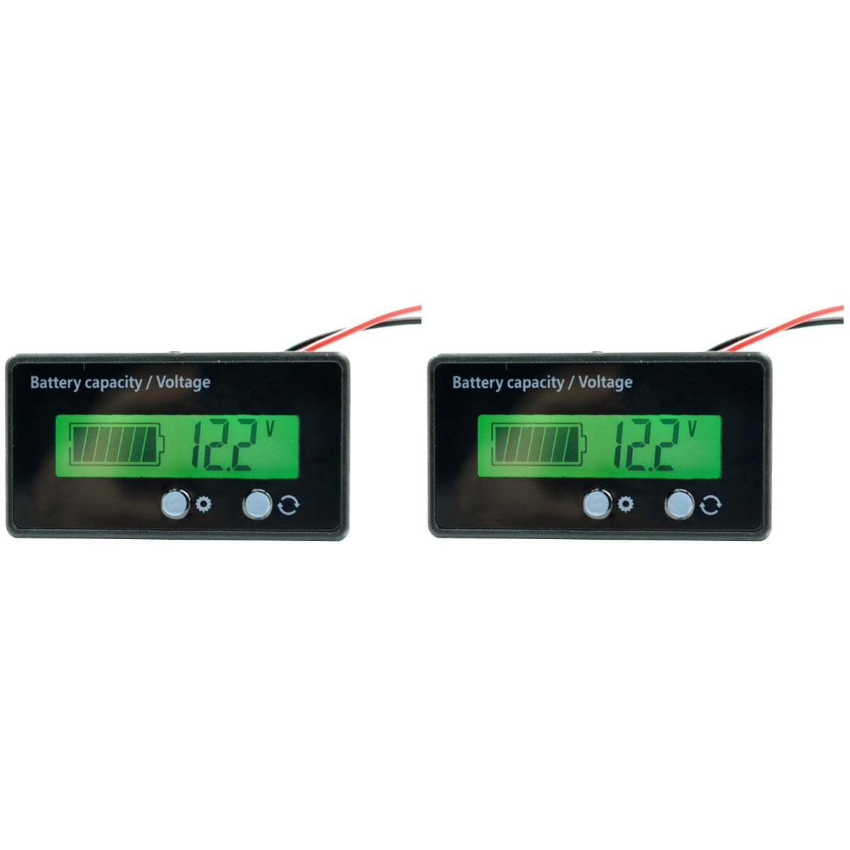 V/24V/36V/48V Battery Capacity Monitor Lithium Voltmeters Indicator ...