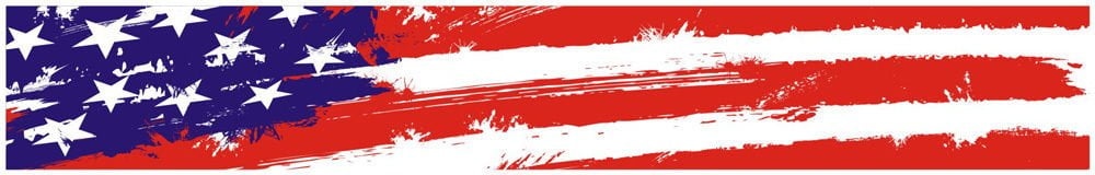 24" Vinyl Trim USA KEF16 American Flag Strip Sticker Decals Hood Bumper ...