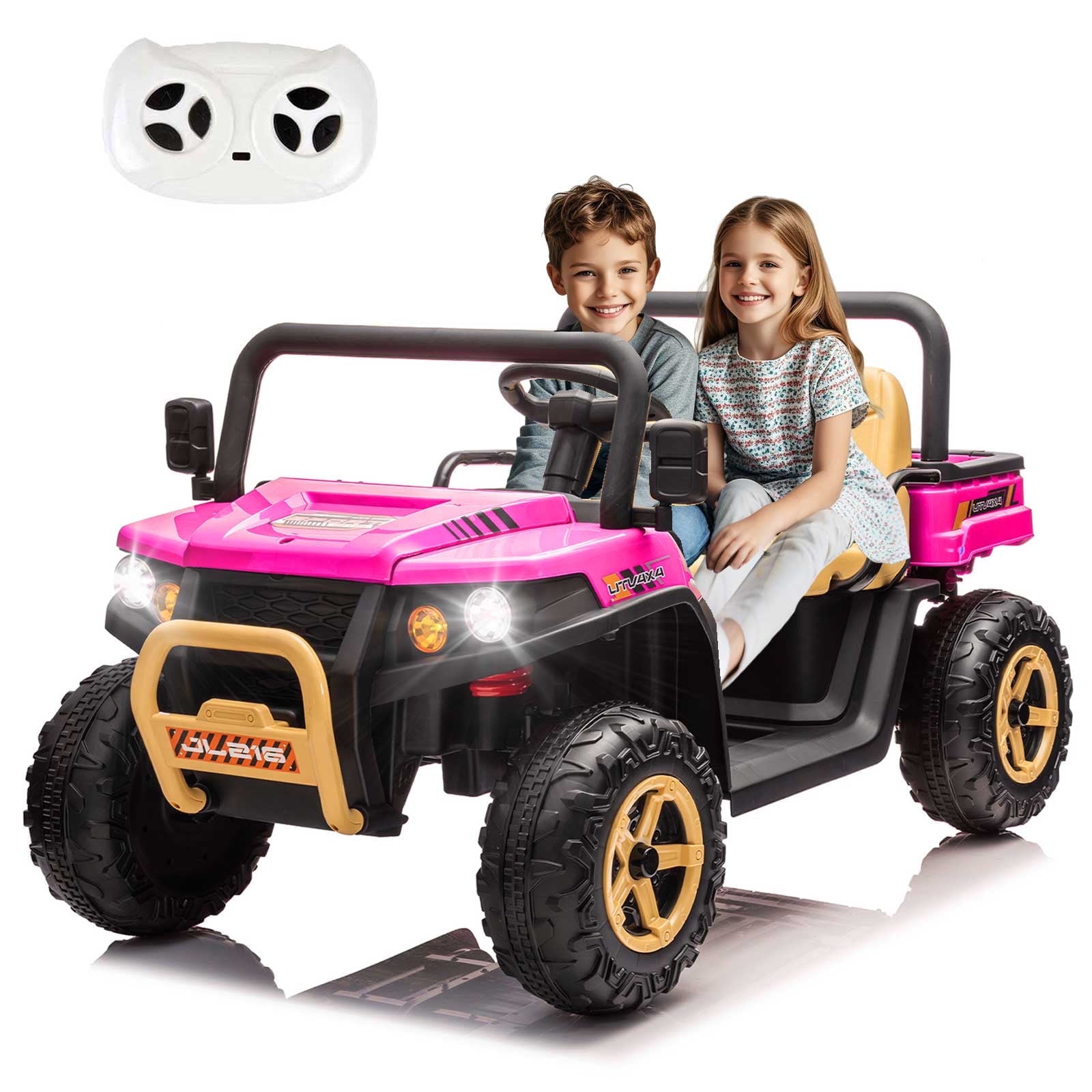 24 Volt 2 Seater Ride on Toys for Kids, Ride On UTV w/ 25.79" Large ...