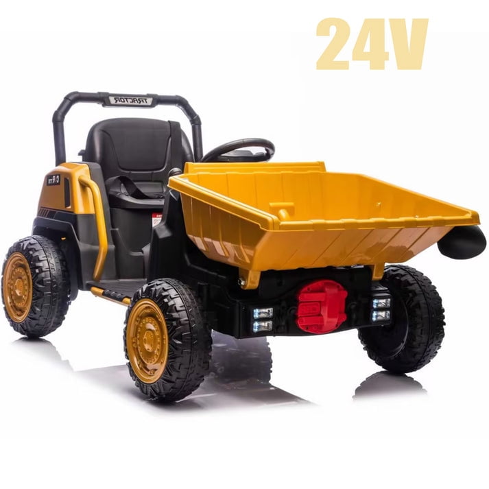24 Volt Ride on Dump Truck for Kids, Joyracer Ride on Car with Remote ...