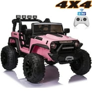 Fisher-Price Power Wheels Barbie Jeep Wrangler with Music and Power ...