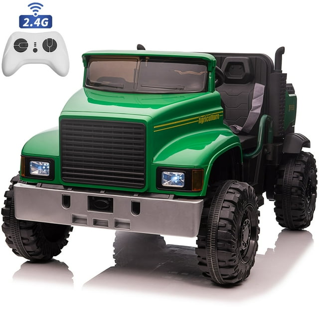24V Electric Rideable UTV Car for Big Kids, 2-Seater with Trailer ...
